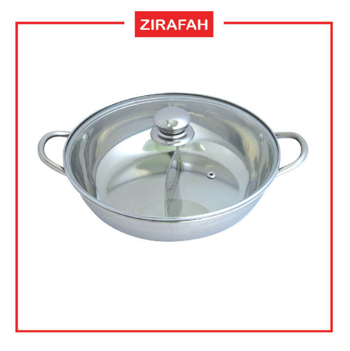 Stainless Steel Compartment Steam Bowl (28cm) 29cm x 12cm x 30cm | Lazada