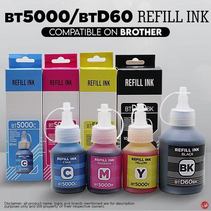 1pcs / 1set 4color Refill Ink for BROTHER Printer T300 T310 T500W T510W ...