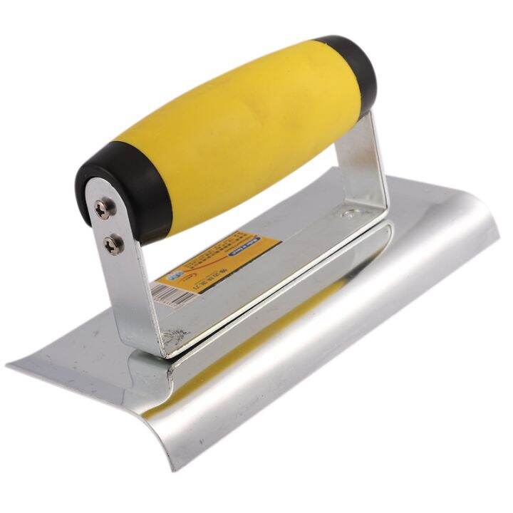 【FREE SHIPPING】15x7.5CM Curved End Edger - Stainless Steel Trowel ...