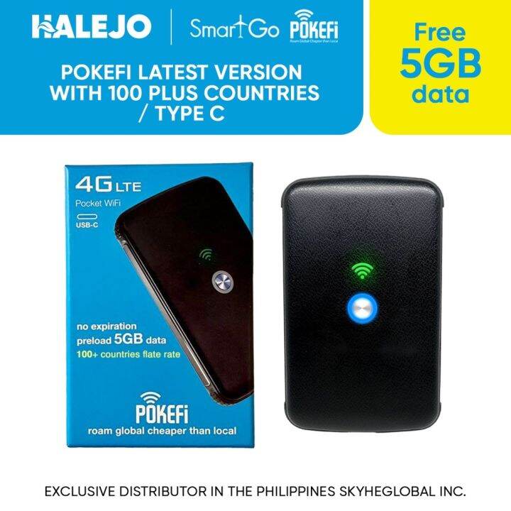 NEW SmartGo POKEFi Latest Version W Countries Type C With Pre Load 5 Gb ...