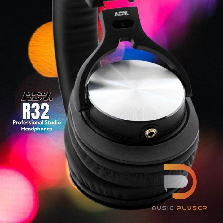 หูฟัง ADV R32 Professional Studio Headphones หูฟัง Headset พร้อมไมค์ ...