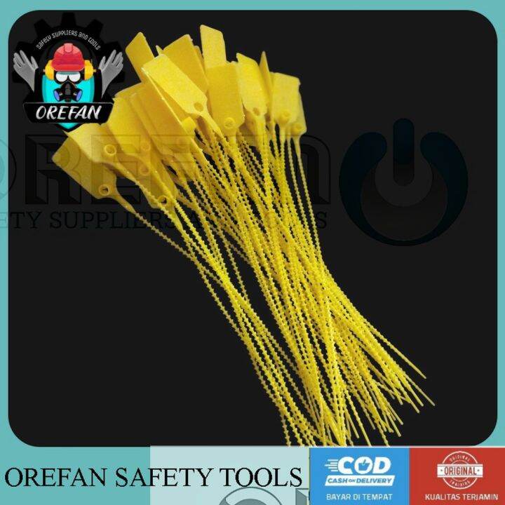 segel apar Kabel Tis Kuning Apar CABLE TIES plastik TALI SEAL | Lazada ...