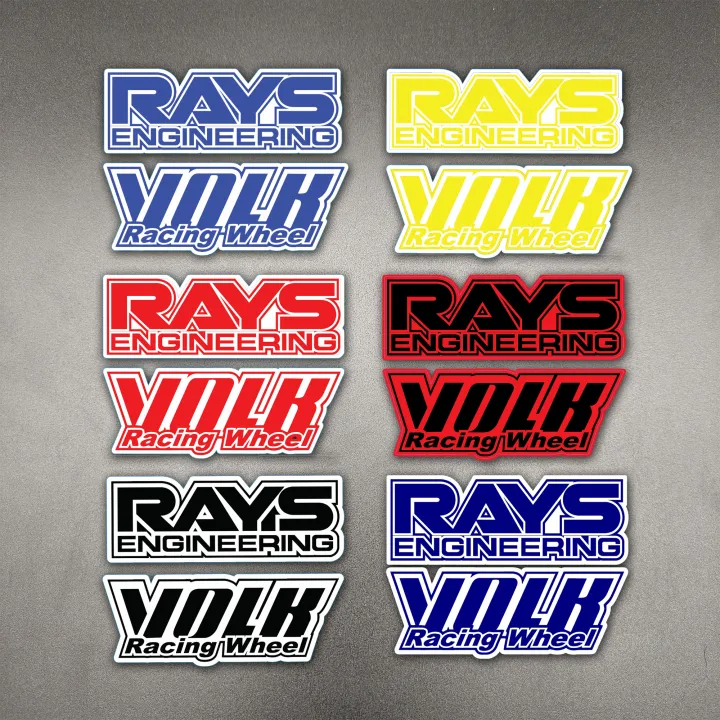 Volk Rays Engineering Racing Wheels Mags Decal - Custom Sticker Set of ...
