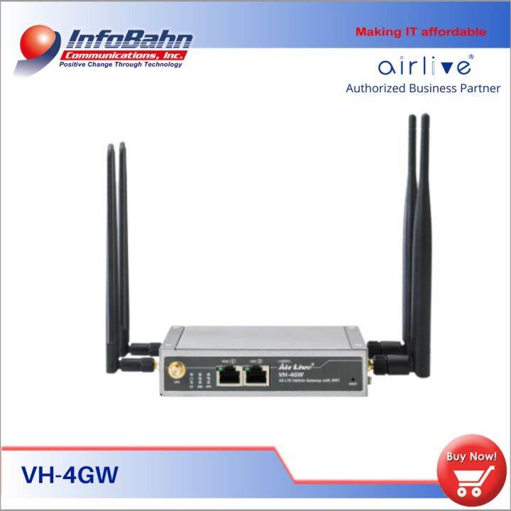Airlive VH-4GW: 4G LTE Vehicle Gateway with WiFi (VH-4GW) | Infobahn | Lazada PH