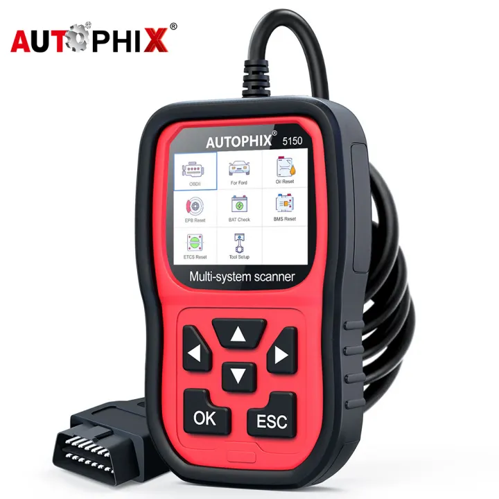 AUTOPHIX 5150 OBD2 Car Diagnostic Tool Full System ABS EPB BMS Oil ...