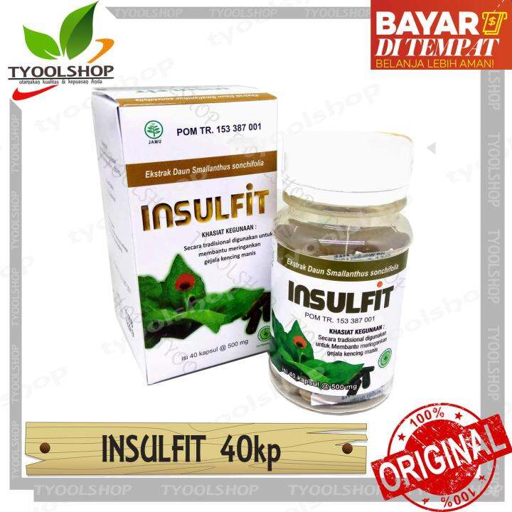 INSULFIT kapsul insulfit Daun Insulin Obat Diabetes Insuline - 40 ...