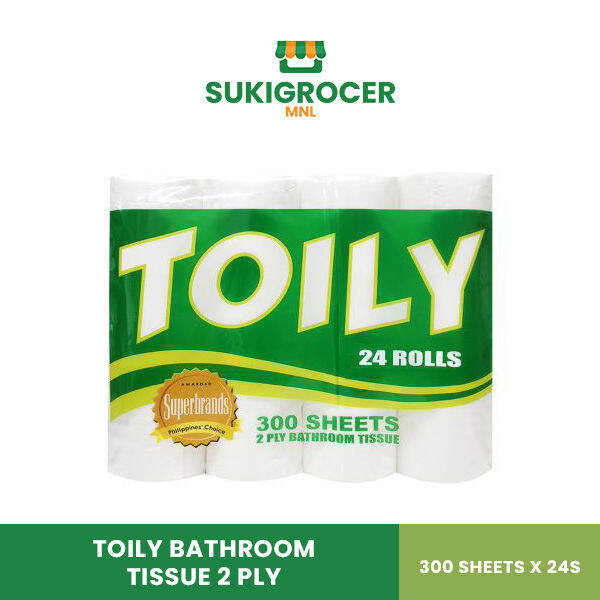 Toily Bathroom Tissue 2 Ply 300 Sheets x 24s | Lazada PH