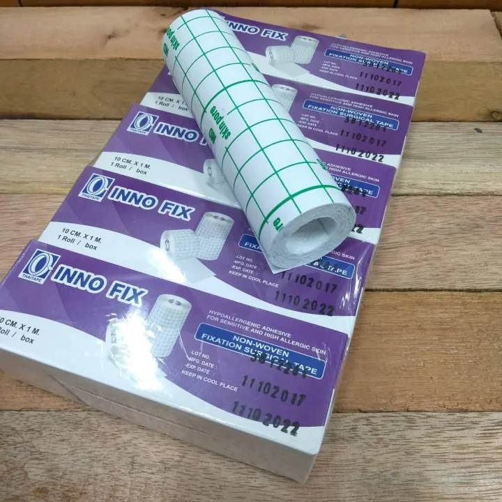 Inno Fix แผ่นเทปกาวติดแผล10cm. x 1m. ขายยกแพ็ค 5กล่อง | Lazada.co.th