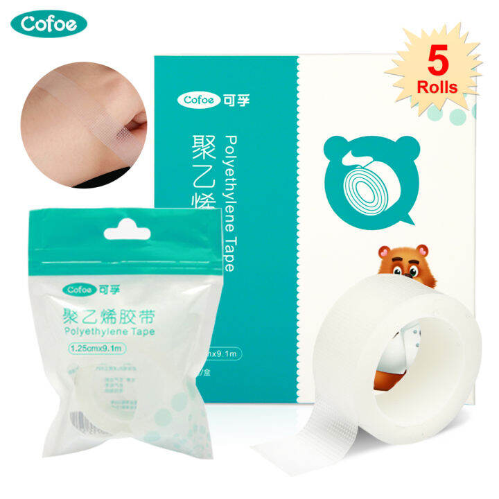 [5 Rolls]Cofoe PE Adhesive Tape Waterproof 1.25cm*910cm Transparent ...