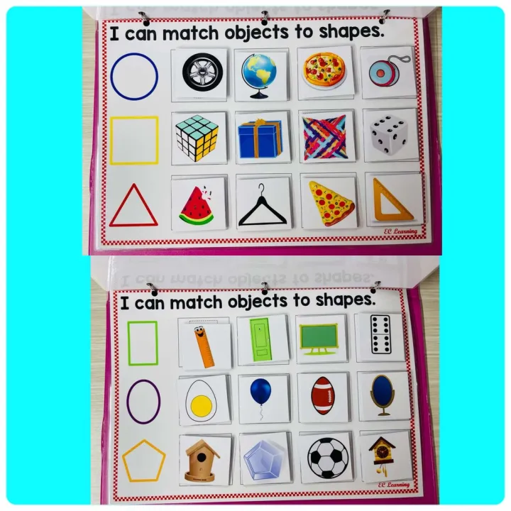 Shapes Matching Educational Learning Modules | Lazada PH