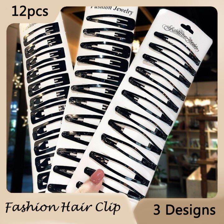 UCORP Black color Hair Clip for Girls and Women (Set of 12) | Lazada PH