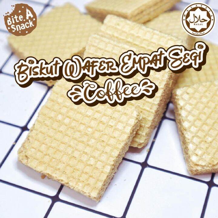 HALAL🌟Biskut Wafer Empat Segi (Coffee) | Square Wafer Biscuits (Coffee ...