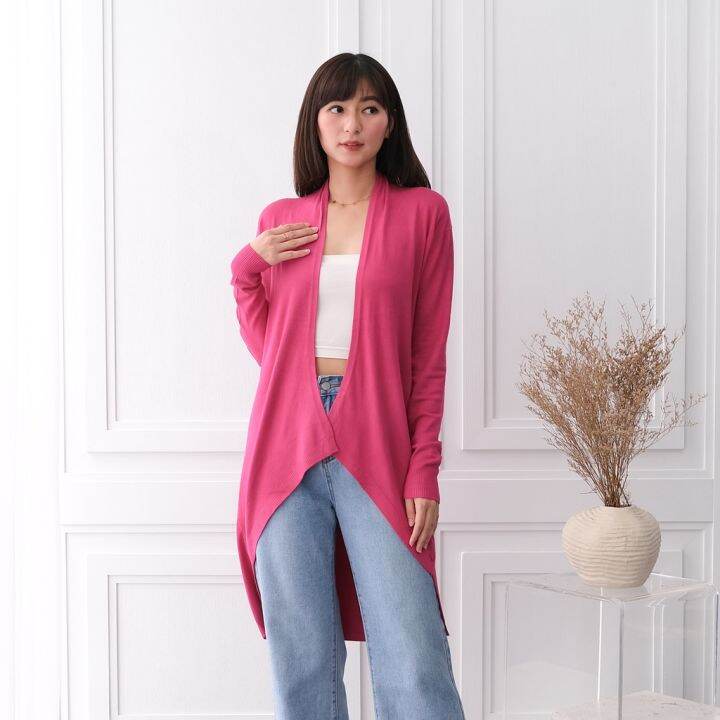 Cardigan Extra Long / SodaGirl Cardigan lengan panjang / cardigan rajut ...