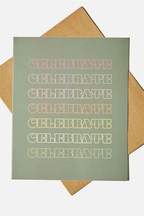 Typo Congratulations Card | Lazada