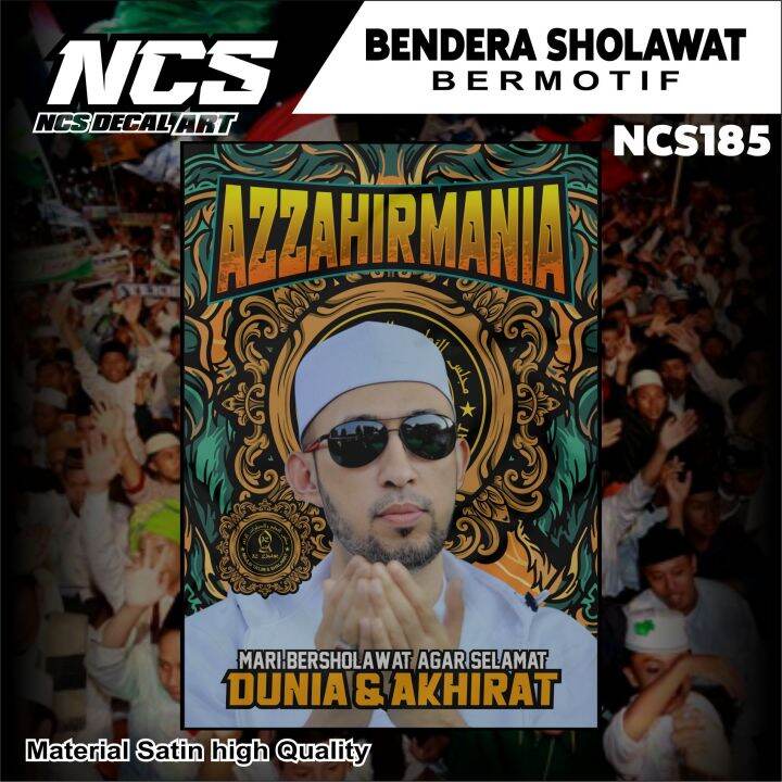 Bendera Majelis Sholawat AZ ZAHIR MANIA Printing Bisa Request High Quality | Lazada Indonesia