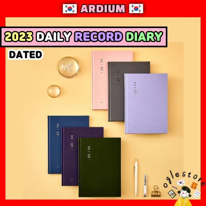 Korean Journal 2023 Diary Hardcover Weekly Planner 2023 Memory Diary ...