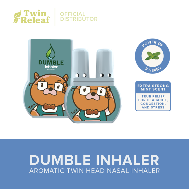 Twin Releaf Dumble Double Head Inhaler Soothing Vapors, Relieves Nasal ...