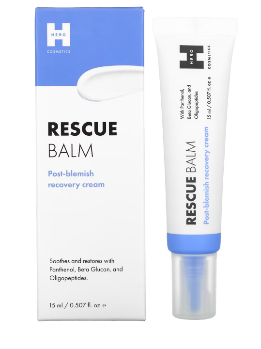 Hero Cosmetics, Rescue Balm, Post Blemish Recovery Cream, 0.507 fl oz ...