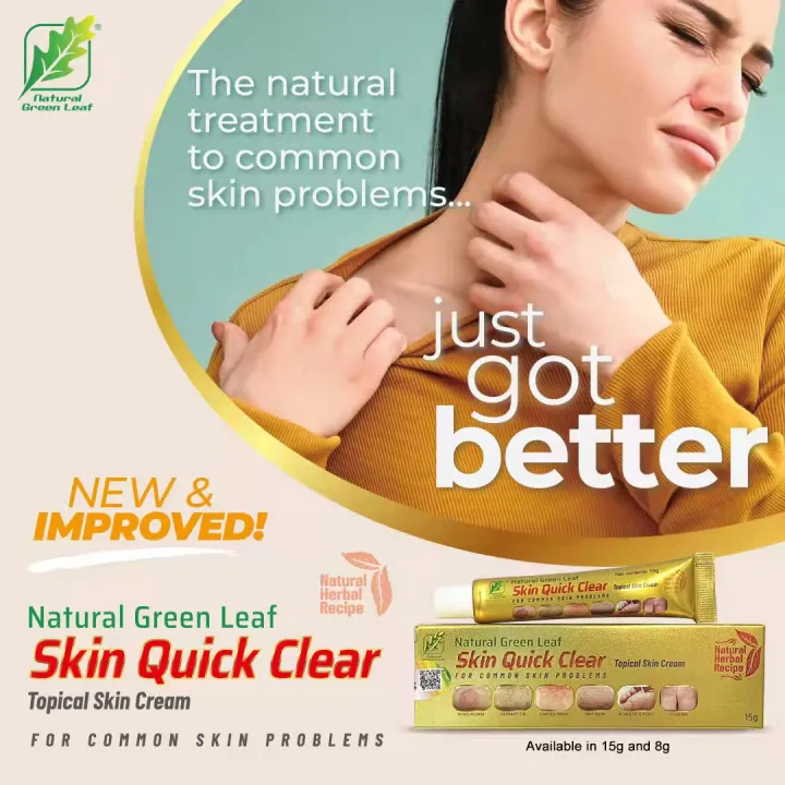 Natural Green Leaf Skin Quick Clear Topical Skin Cream 8g | Lazada PH