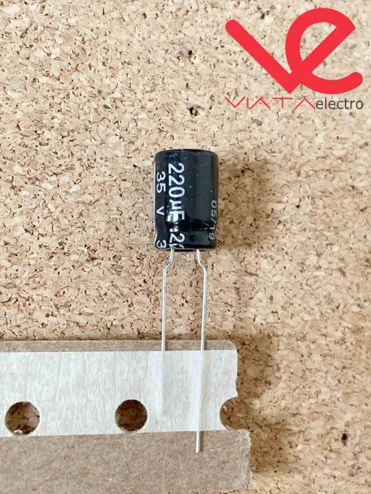 KAPASITOR ELCO 220UF 35V ROLL (1 BUAH) KAPASITOR CAPACITOR ELKO KAPASITOR 220 UF 35 V | Lazada ...