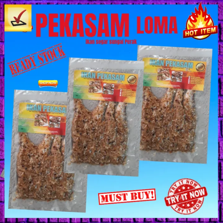 Pekasam ikan Loma original Sungai Perak [Ikan segarSungaiPerak],Pekasam ...