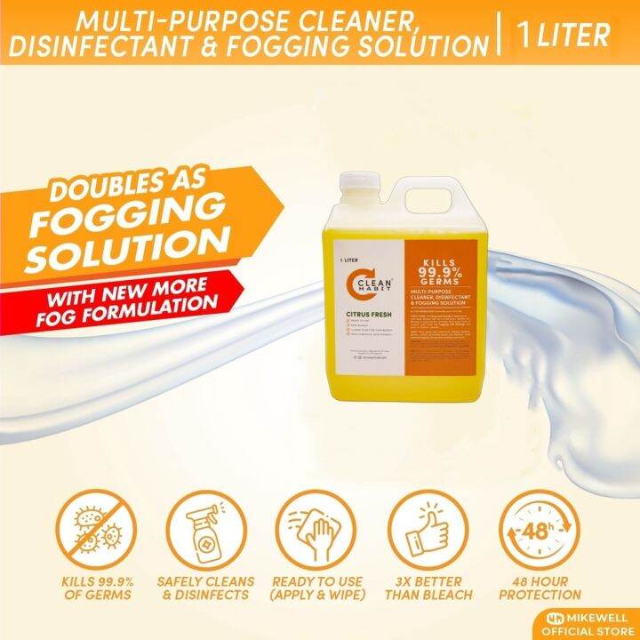 Clean Habit Back to Zero Disinfectant MultiPurpose Cleaner Fogging ...