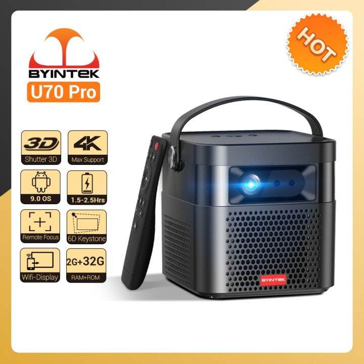BYINTEK U70 Smart 3D 300Inch Android Wifi Portable 1080P LED DLP Mini ...