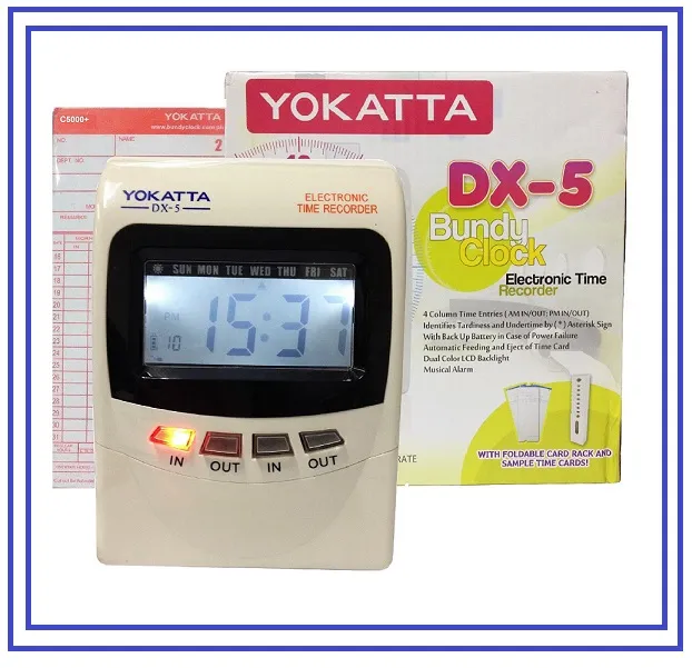 Bundy clock Time attendance Recorder Machines Bundy Clock Time Recorder ...