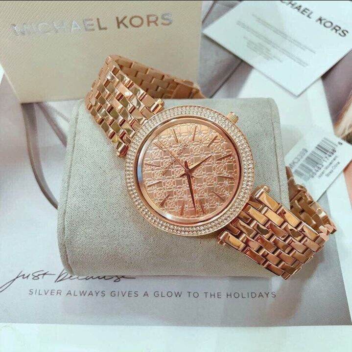 Original Michael Kors Darci Rose Gold Dial Rose Gold-tone Women's Watch ...