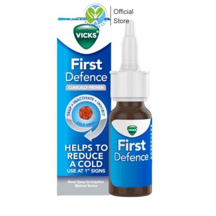 VICKS FIRST DEFENCE NASAL SPRAY 15ML วิคส์ สเปรย์สำหรับพ่นจมูก | Lazada ...