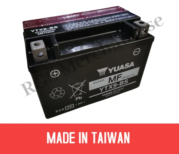 Yuasa YTX9-BS (Made in TAIWAN) - Best for KTM Duke 390 | Lazada PH