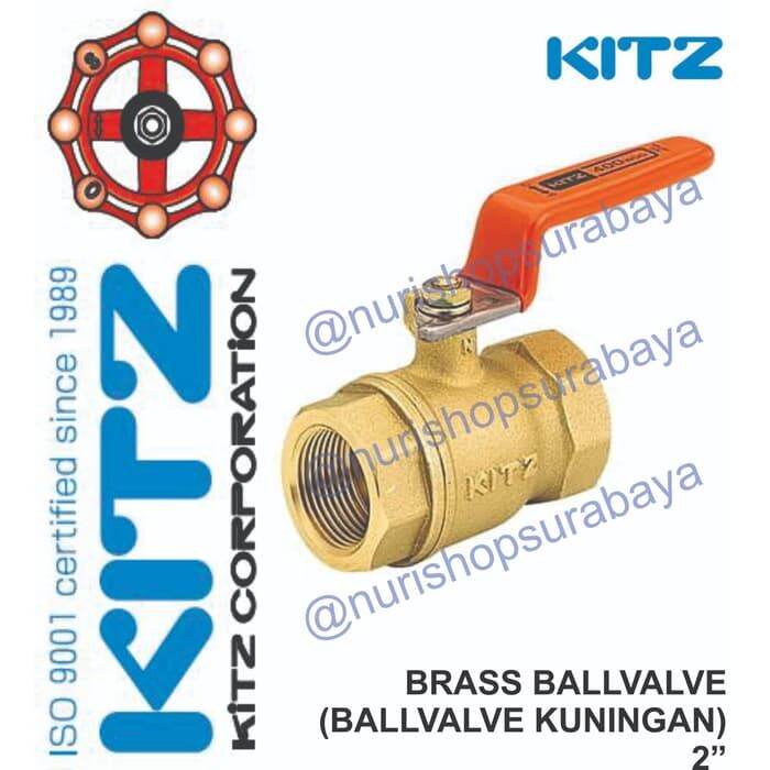 Ball valve / Stop kran Kuningan / Brass Ballvalve KITZ 2 2in 2inch ...