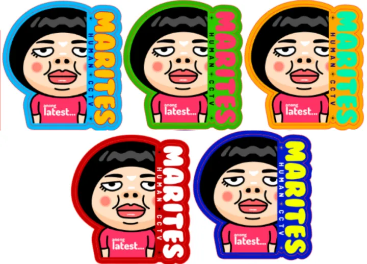 MARITES HUMAN CCTV STICKER PACK - 2.5"X2.5" | VINYL WATERPROOF | Lazada PH