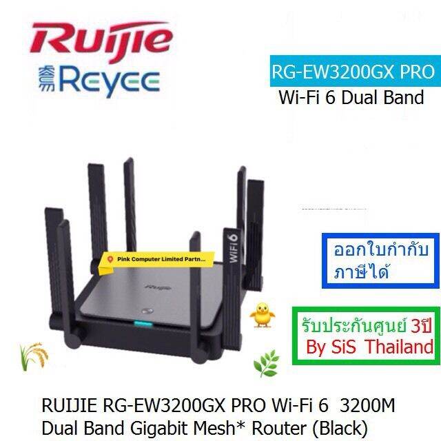 RUIJIE RG-EW3200GX PRO 3200M WI-FI 6 DUAL-BAND GIGABIT MESH ROUTER (RG ...