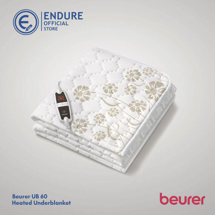 Beurer UB 60 Heated underblanket- With printed motif and 4 temperature settings & automatic ...
