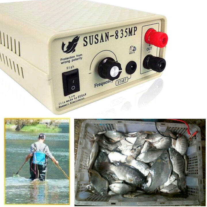 SUSAN-835MP DC 12V 2500W Fish Shocker Stunner Power Machine Tilapia ...