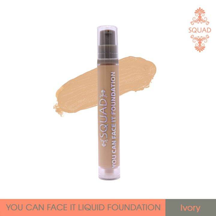 Squad Cosmetics You Can Face It Liquid Foundation in Ivory | Lazada PH