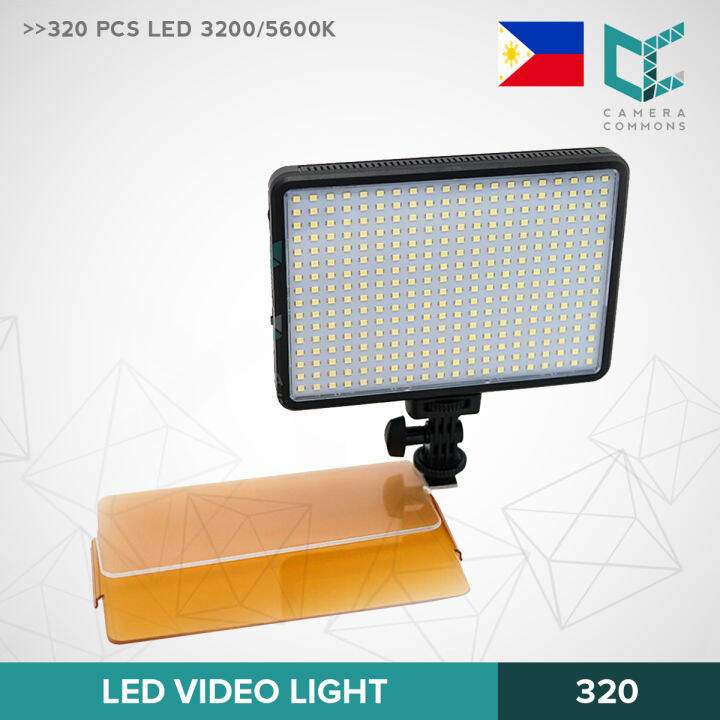 LED Video Light 320 3200k-5600k for Photography Studio Videography ...