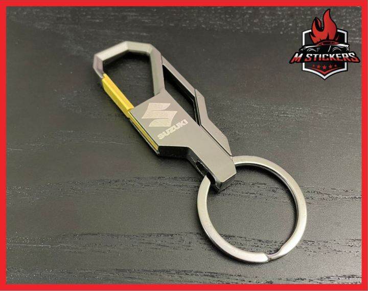[READY STOCK] SUZUKI LOGO 3D Car Keychain New Car Logo keychain Creative Alloy Metal Keyring ...