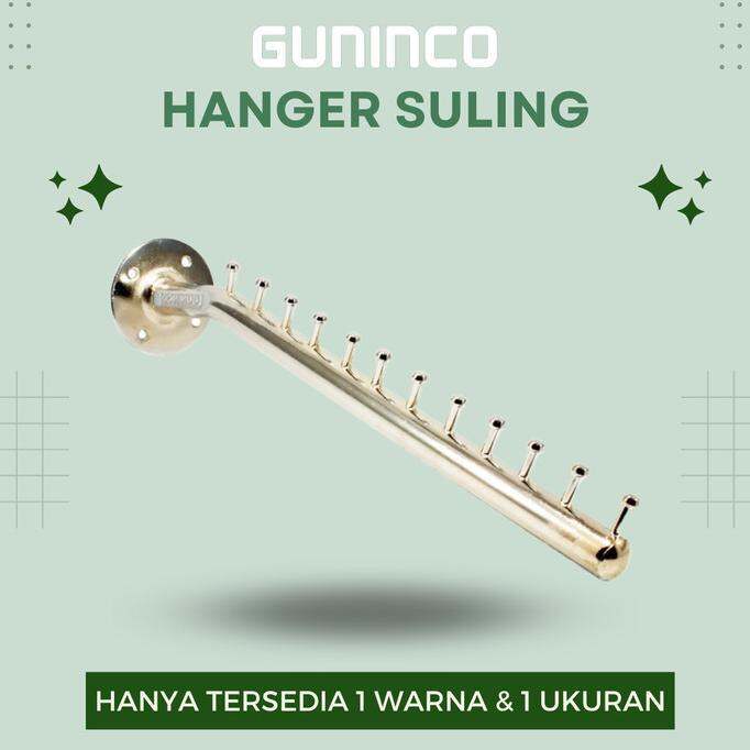 [Ready] Hanger Suling Gantungan Baju Dinding 12 Titik Lurus Display ...