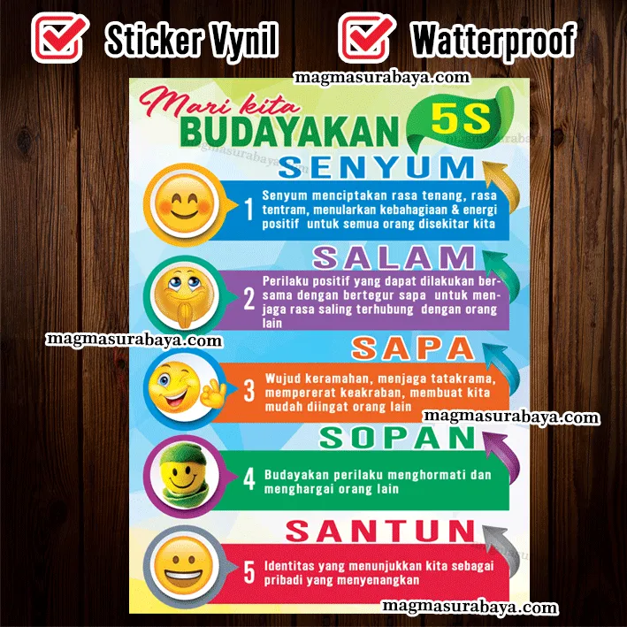 Stiker Budayakan 5 s | Lazada Indonesia