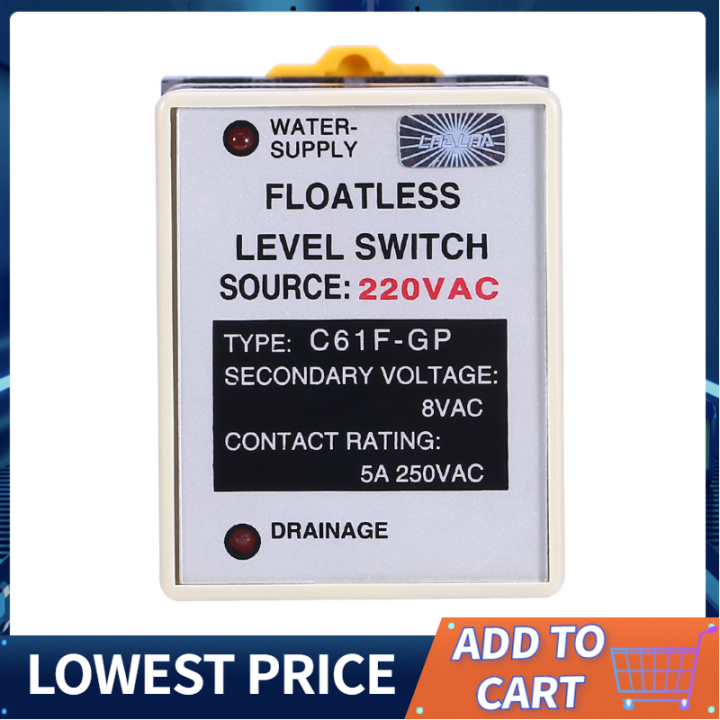 C61F-GP AC220V 50/60HZ Liquid Floatless Level Switch Controller With Base | Lazada PH