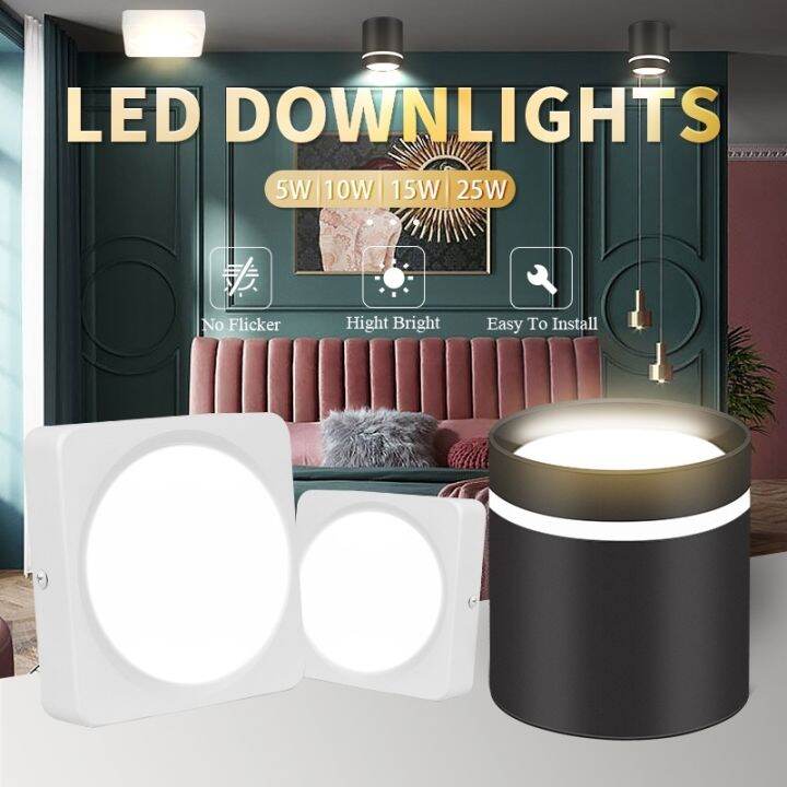 Led Downlight Ceiling Spotlight 10/15W Surface Mounted Lights Led ...