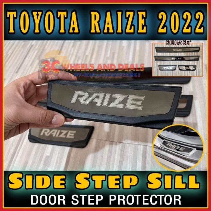 TOYOTA RAIZE 2022 SIDE STEP SILL (RAIZE DOOR STEP PROTECTOR) | Lazada PH