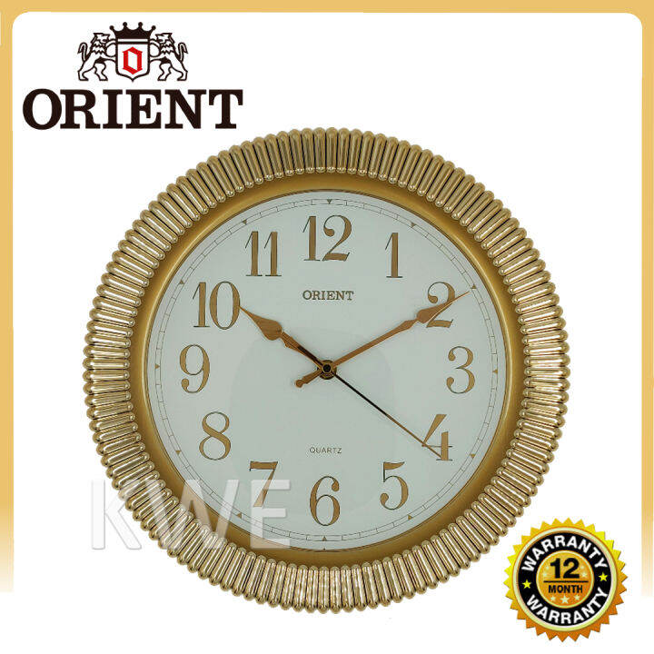 100% ORIGINAL ORIENT Analogue Quartz Wall Clock OD044 (Rose Gold) [Jam ...
