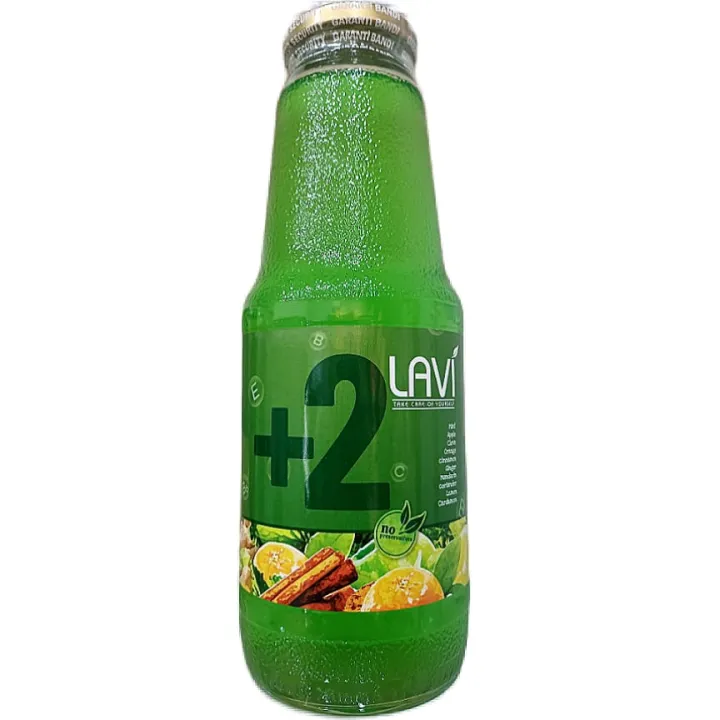 LAVI+2 Jus Campuran Mint | Mint Mixed Fruit Drink 1liter Glass Bottle from Turkey | Lazada