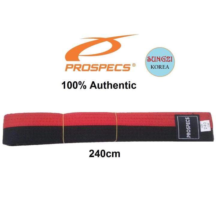 PROSPECS Korean Taekwondo Belt (Red/Black) Korean Printed 240cm | Lazada PH