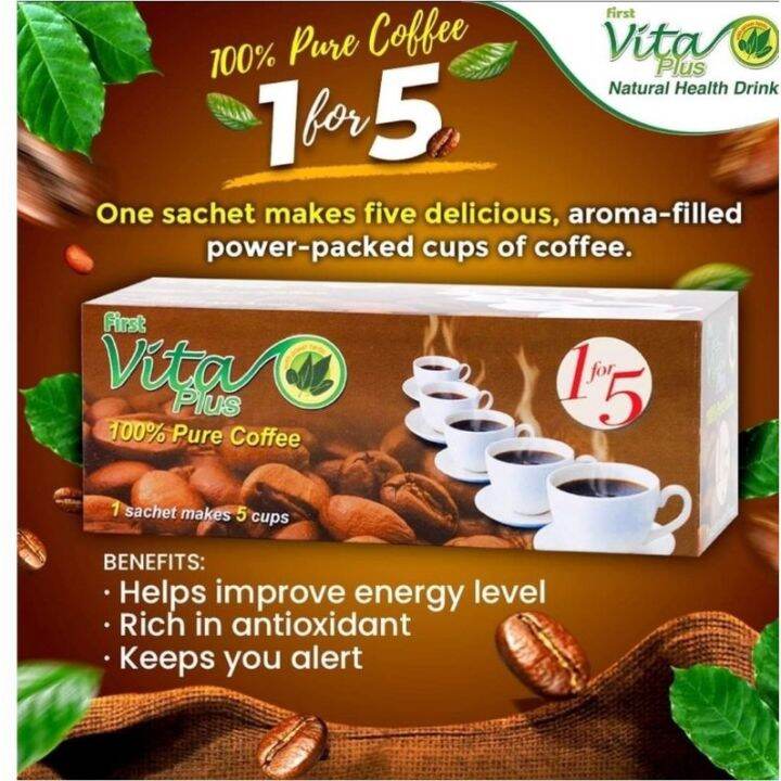 First Vita Plus Coffee 1 for 5 | Lazada PH