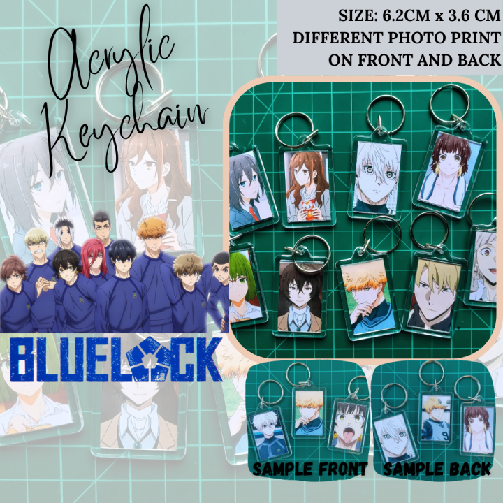 Blue Lock Anime Acrylic Rectangular Keychain 2-sided Print Sold Per ...