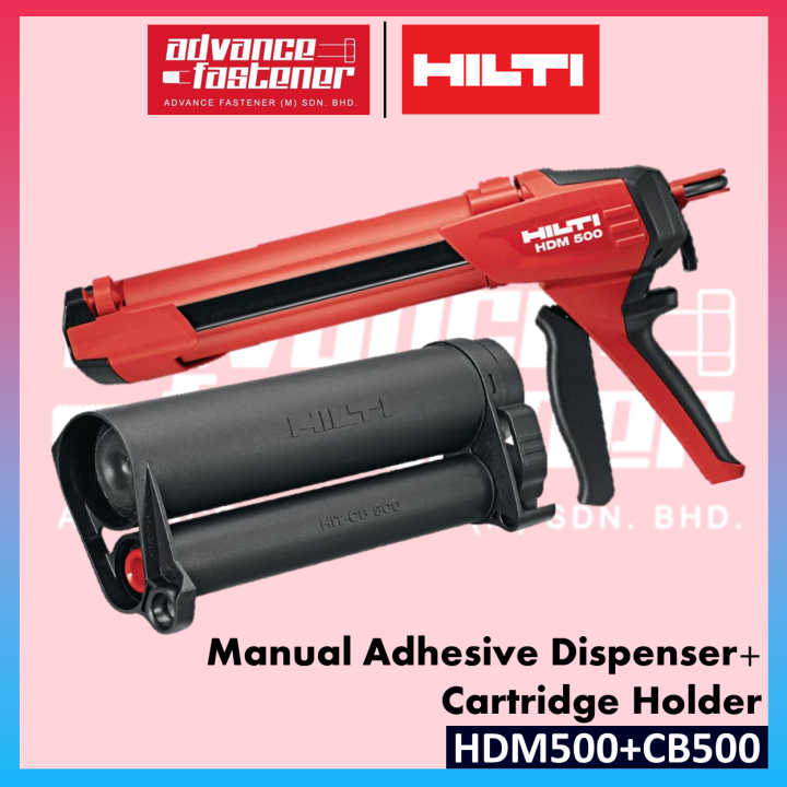 HILTI HDM 500 / CR 500 / CB 500 Manual Adhesive Dispenser / Cartridge ...